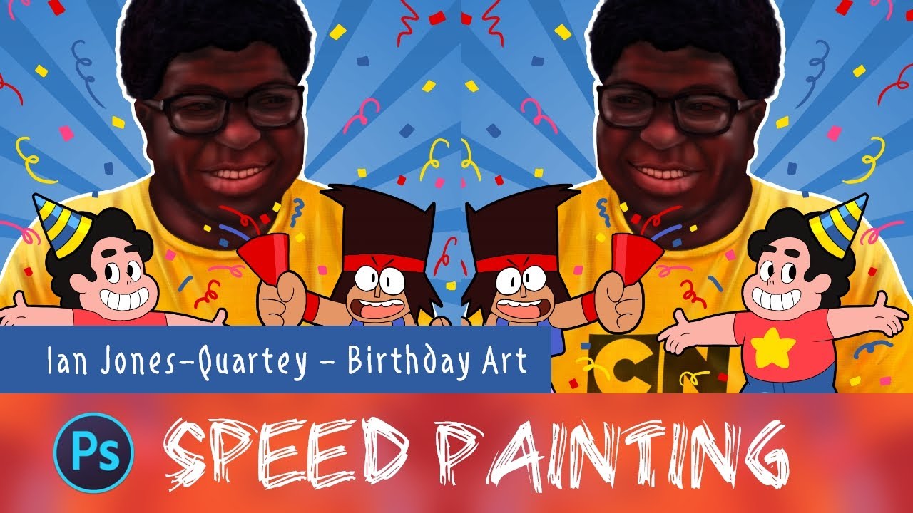 Ian Jones-Quartey | Birthday Art [PSD SPEEDPAINT] - YouTube