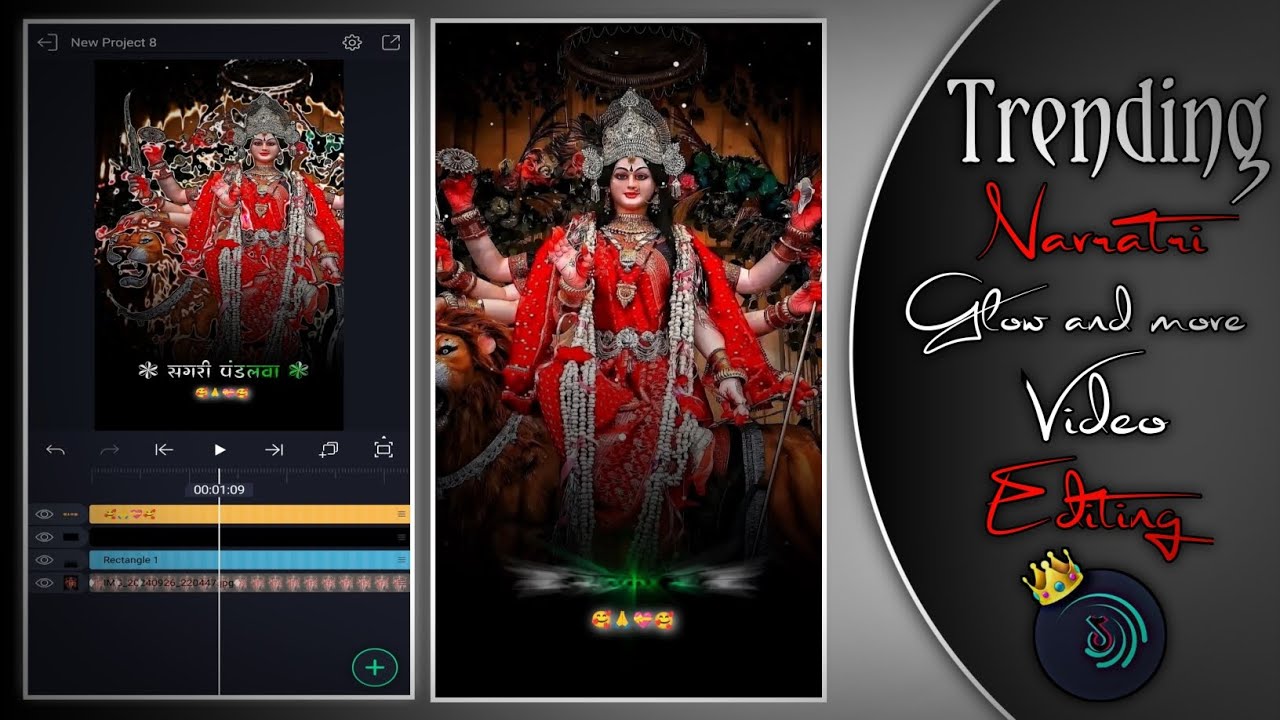 4k photo move navratri video editing in alight motion app | alight motion move and glow scan ...