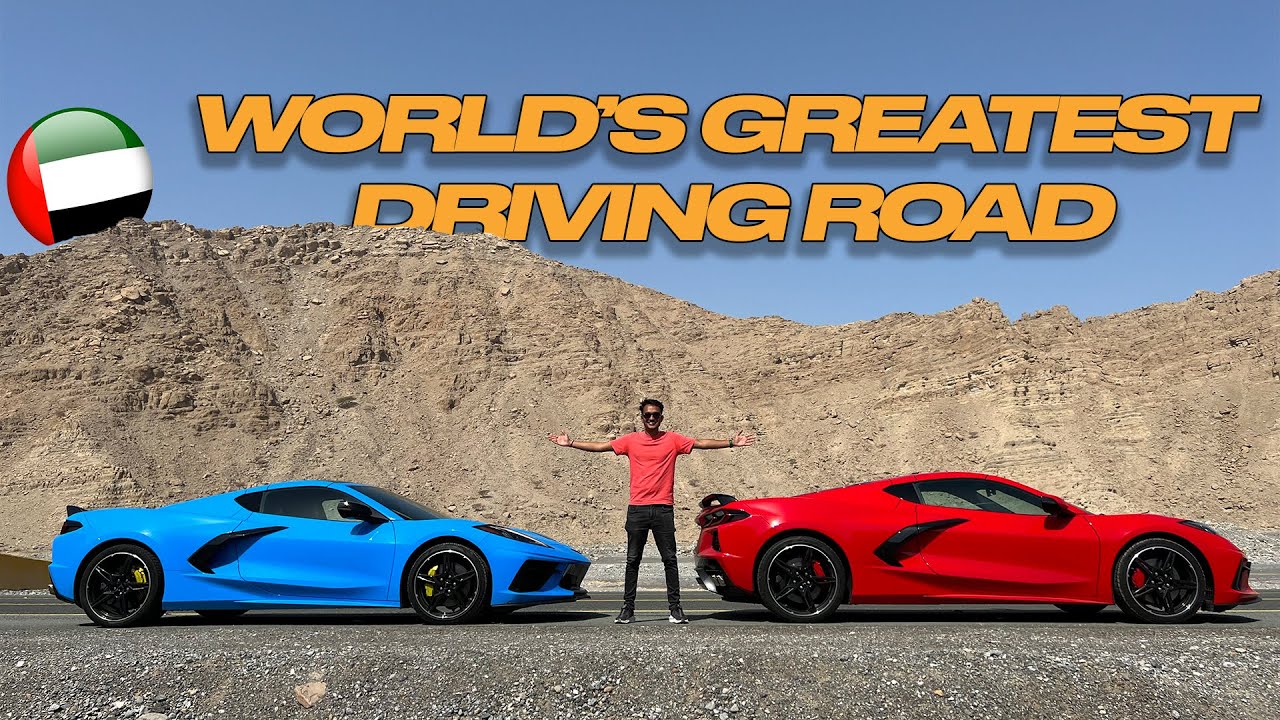 BEST DRIVING ROAD with 2 SUPERCARS in UAE - YouTube