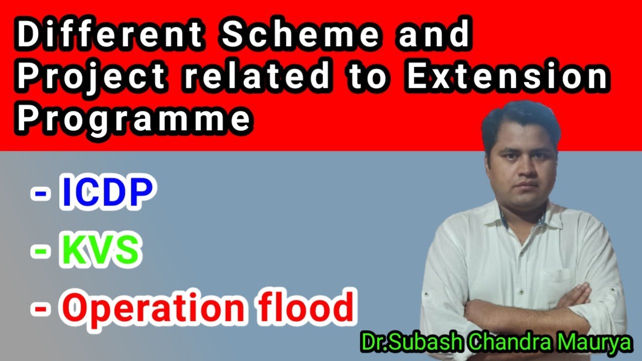 Schemes and Projects related to Extension programme/ Veterinary ...