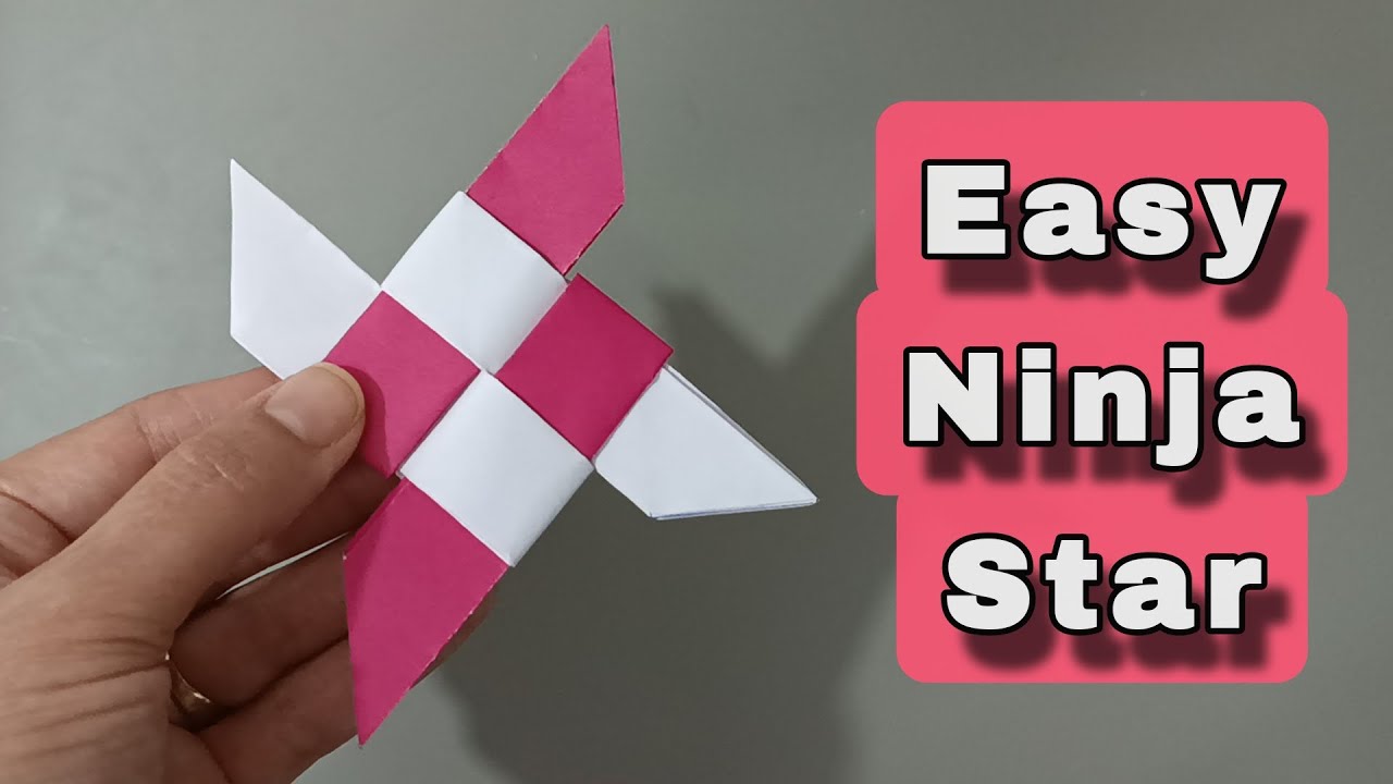 How to make a paper Ninja Star / Origami paper Ninja Star - YouTube