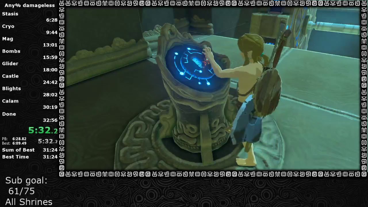 Breath of the Wild Any% damageless World Record in 32:06 - YouTube