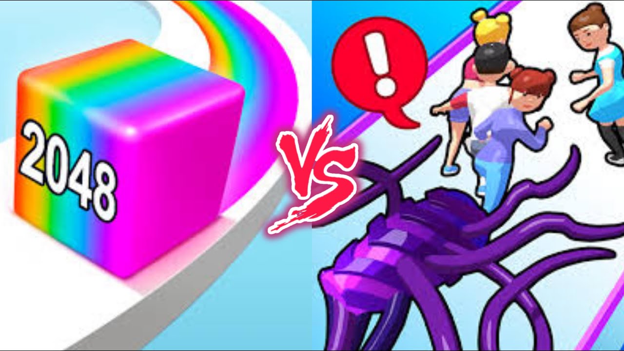 Jelly Run 2048 VS Alien Run - All Levels SpeedRun Gameplay Android iOS ...