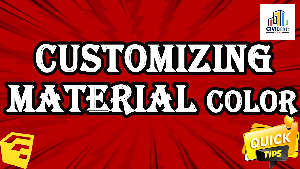 (தமிழ்) How to customizing material colors via Match color Option in ...