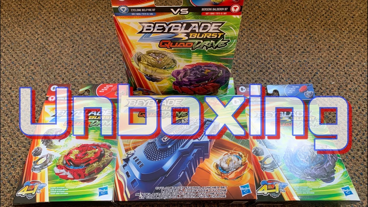 Beyblade Burst QuadDrive Unboxings - YouTube