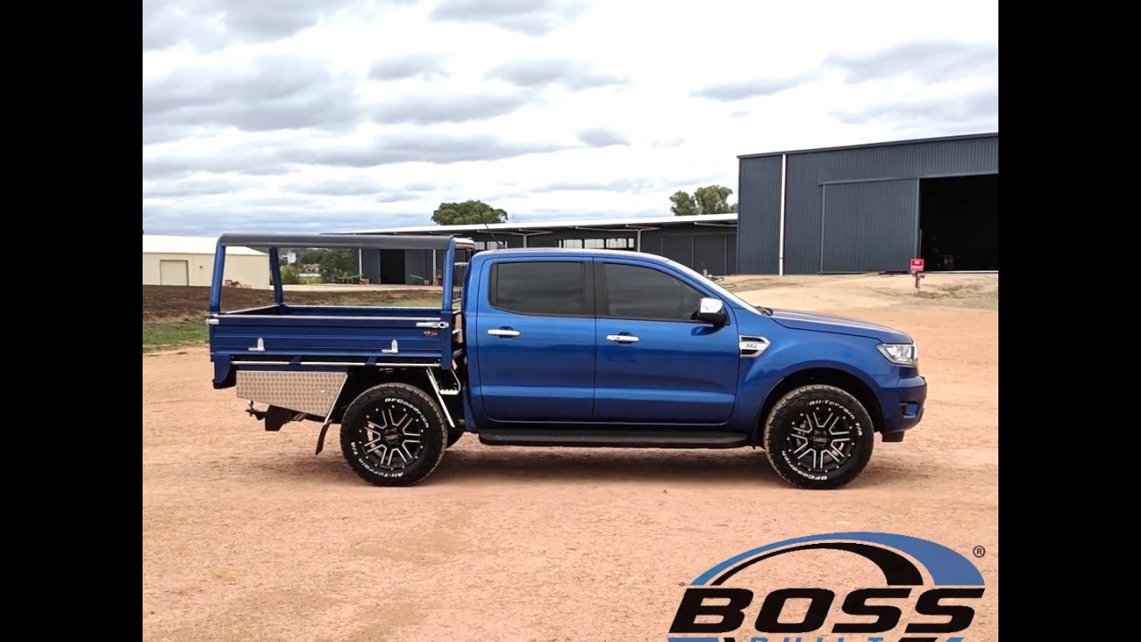 BOSS Built Steel Ute Trays - Blue Ranger - YouTube
