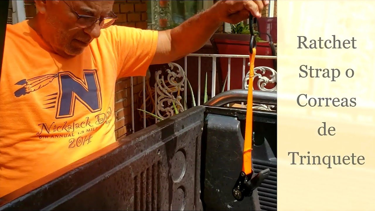 Como uso un Ratchet Strap o Correa de Trinquete - YouTube