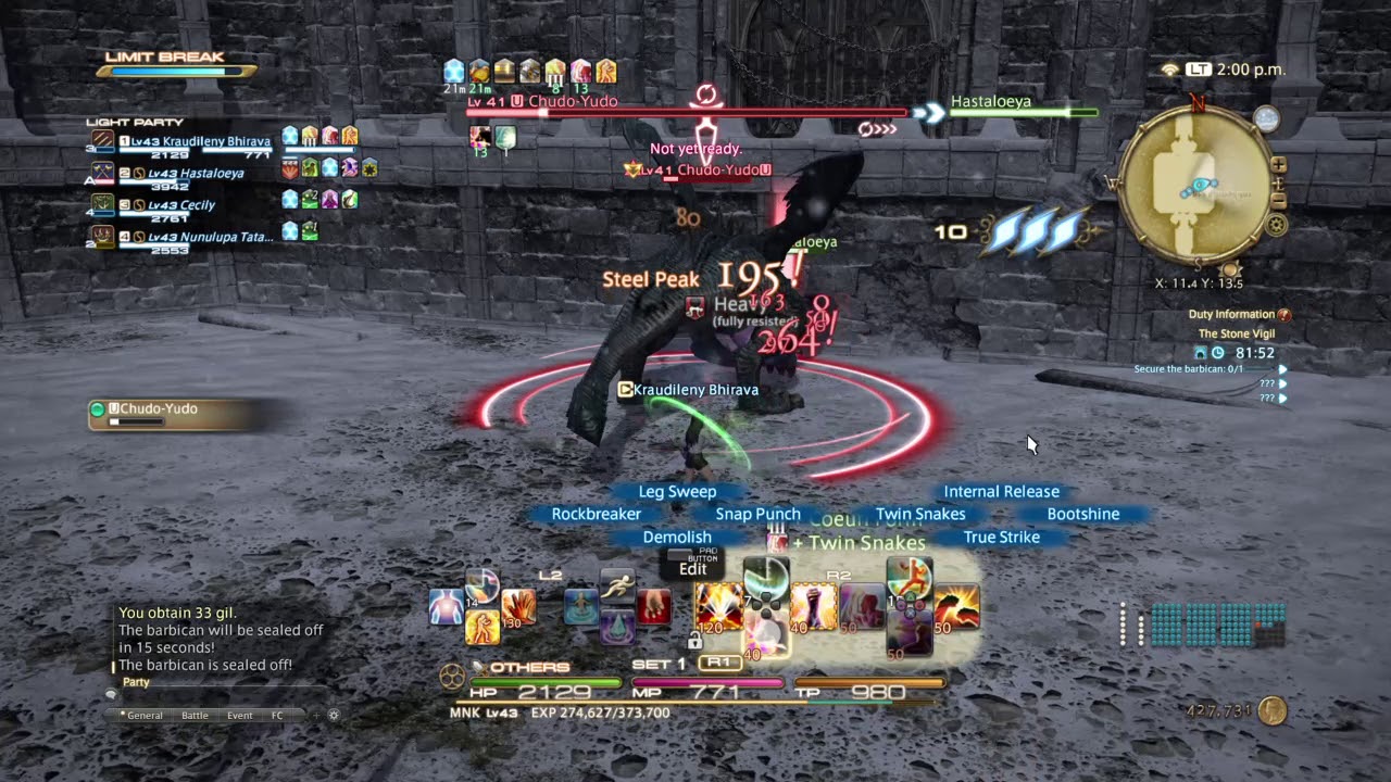 FINAL FANTASY XIV - Stone Vigil Dungeon with Squadron - YouTube