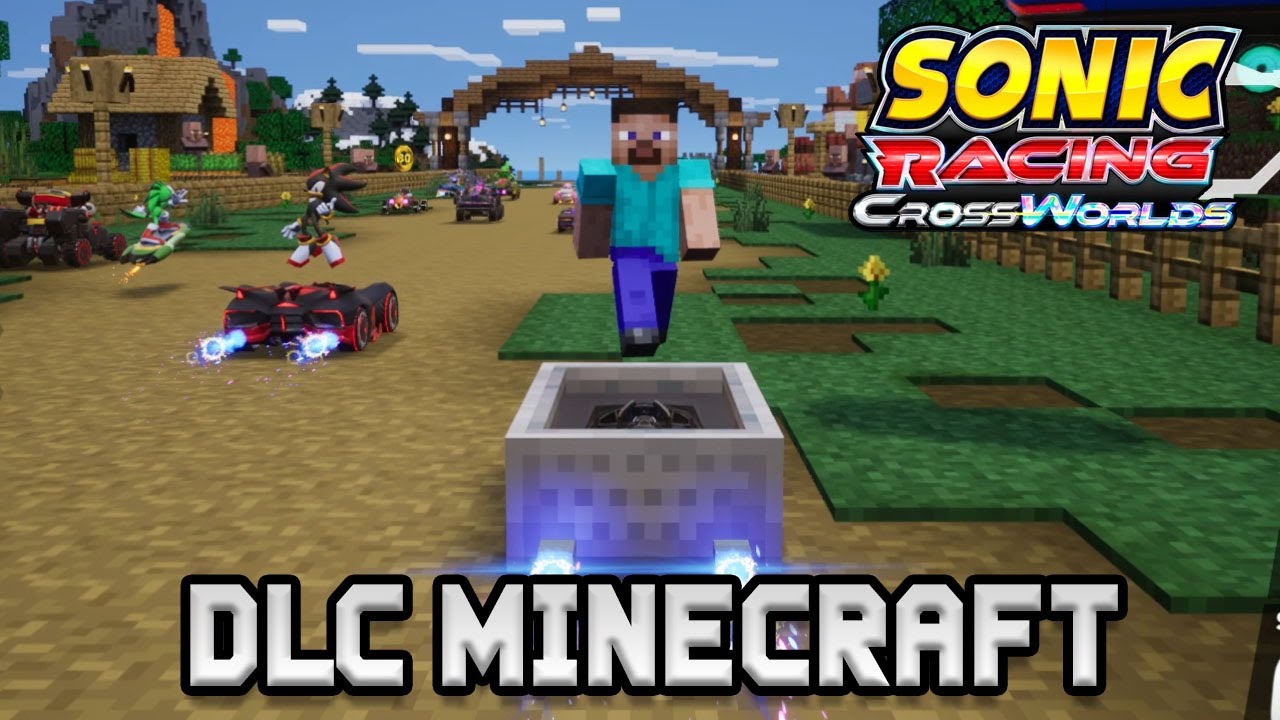 Sonic Racing CrossWorlds - All Minecraft Characters & Track Gameplay ...