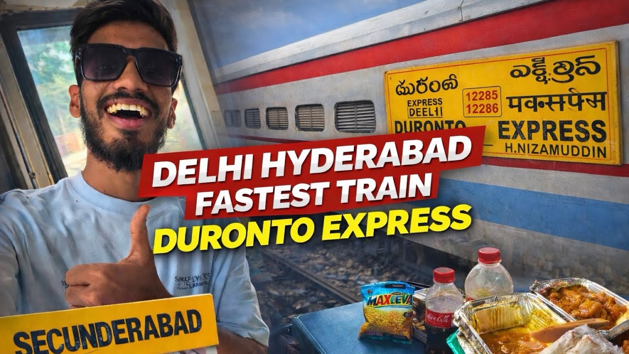 12286 Secunderabad Duronto Express 2AC Full Journey Review | Delhi to ...