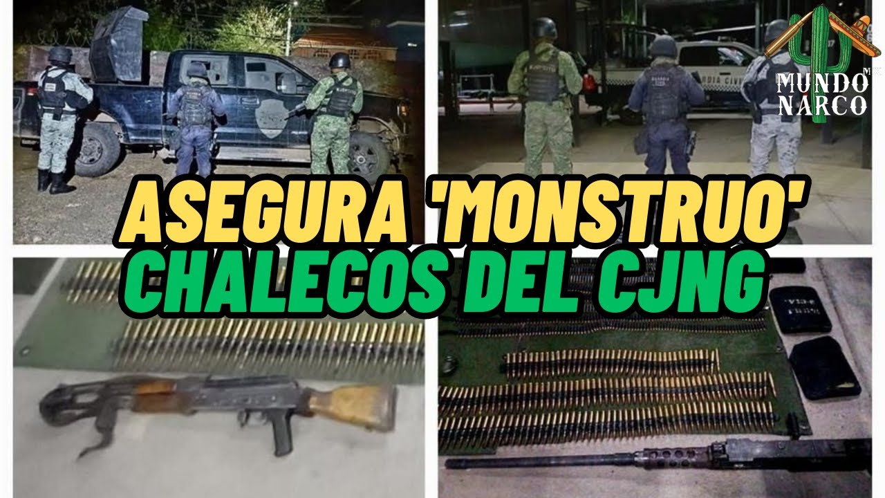 Sedena asegura 'monstruo' y chalecos del ÇJNG en Aguililla, Michoacán ...