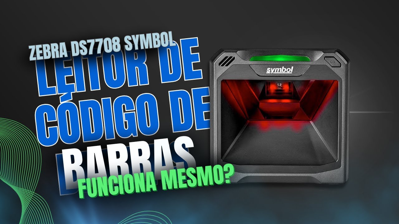 LEITOR DE CÓDIGO DE BARRAS ZEBRA DS7708 SYMBOL 2D QR CODE USB - YouTube