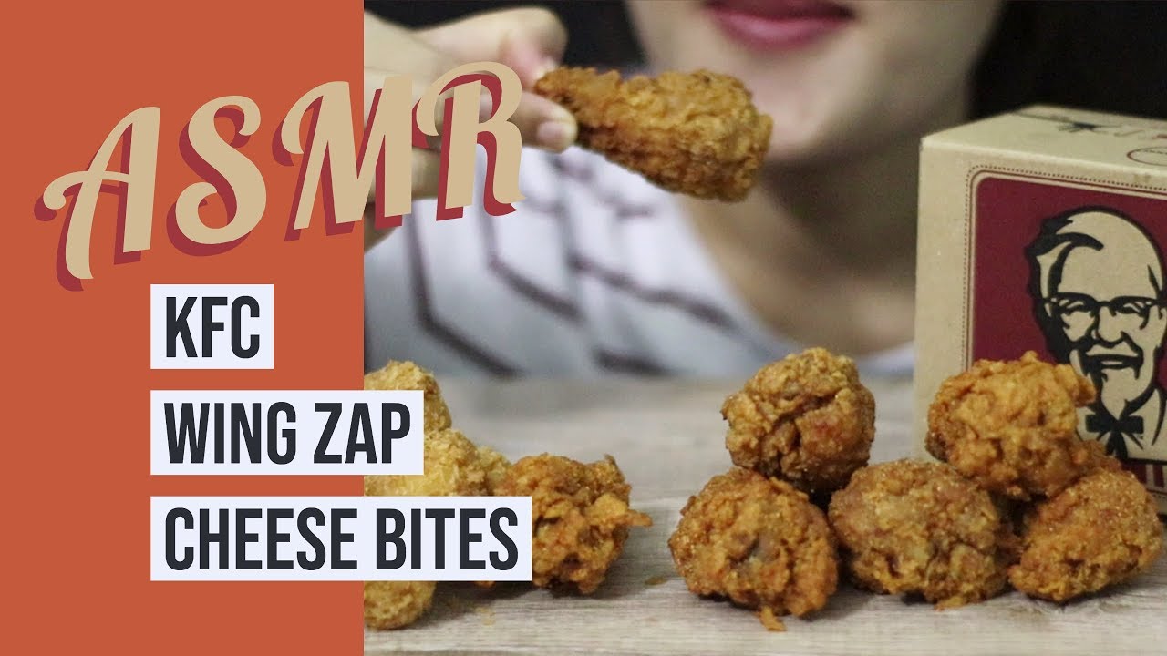 ASMR - KFC THAILAND FRIED CHICKEN WING ZAP AND CHEESE BITES (ASMR - ไก่ ...