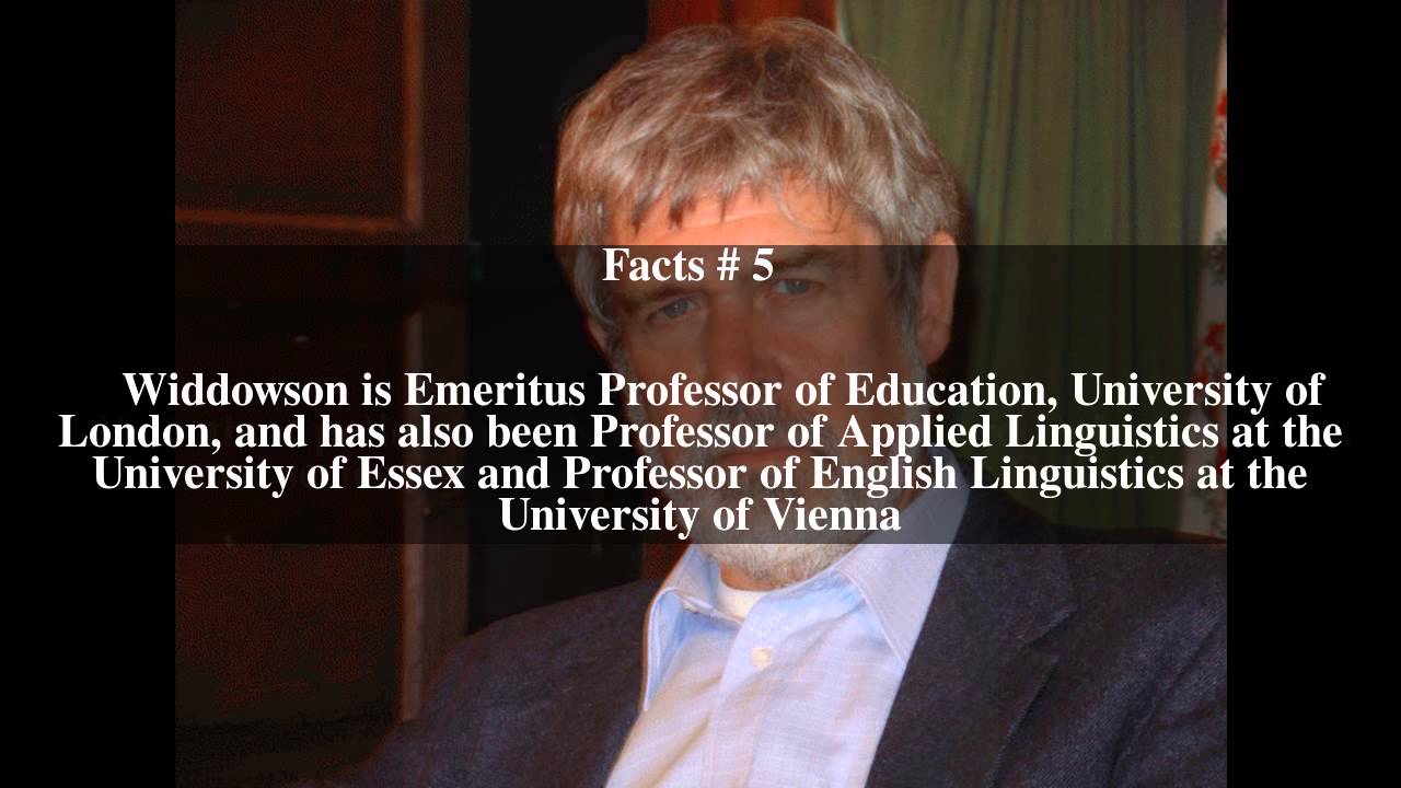 Henry Widdowson Top # 8 Facts - YouTube