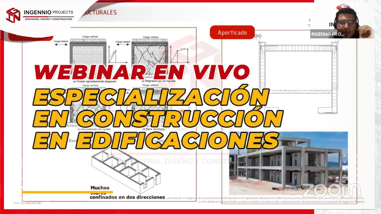 WEBINAR GRATUITO | ESPECIALIZACIÓN EN CONSTRUCCION EN EDIFICACIONES - YouTube
