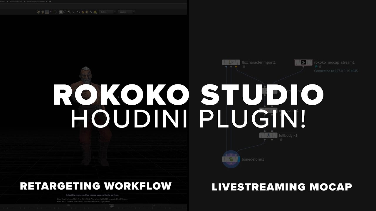 Rokoko Houdini plugin for real-time character animations - retargeting ...