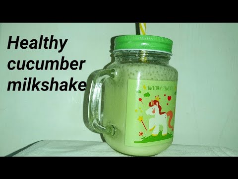 Healthy cucumber milkshake|refreshing cucumber juice|healthy summer ...