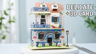 3D Garden Villa Decorative Card 🌿 | Educational & Delicately Designed DIY Craft!