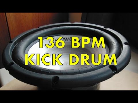 136 BPM Kick Drum Metronome, 136BPM Bass Drum Thump, 4 on the Floor ...