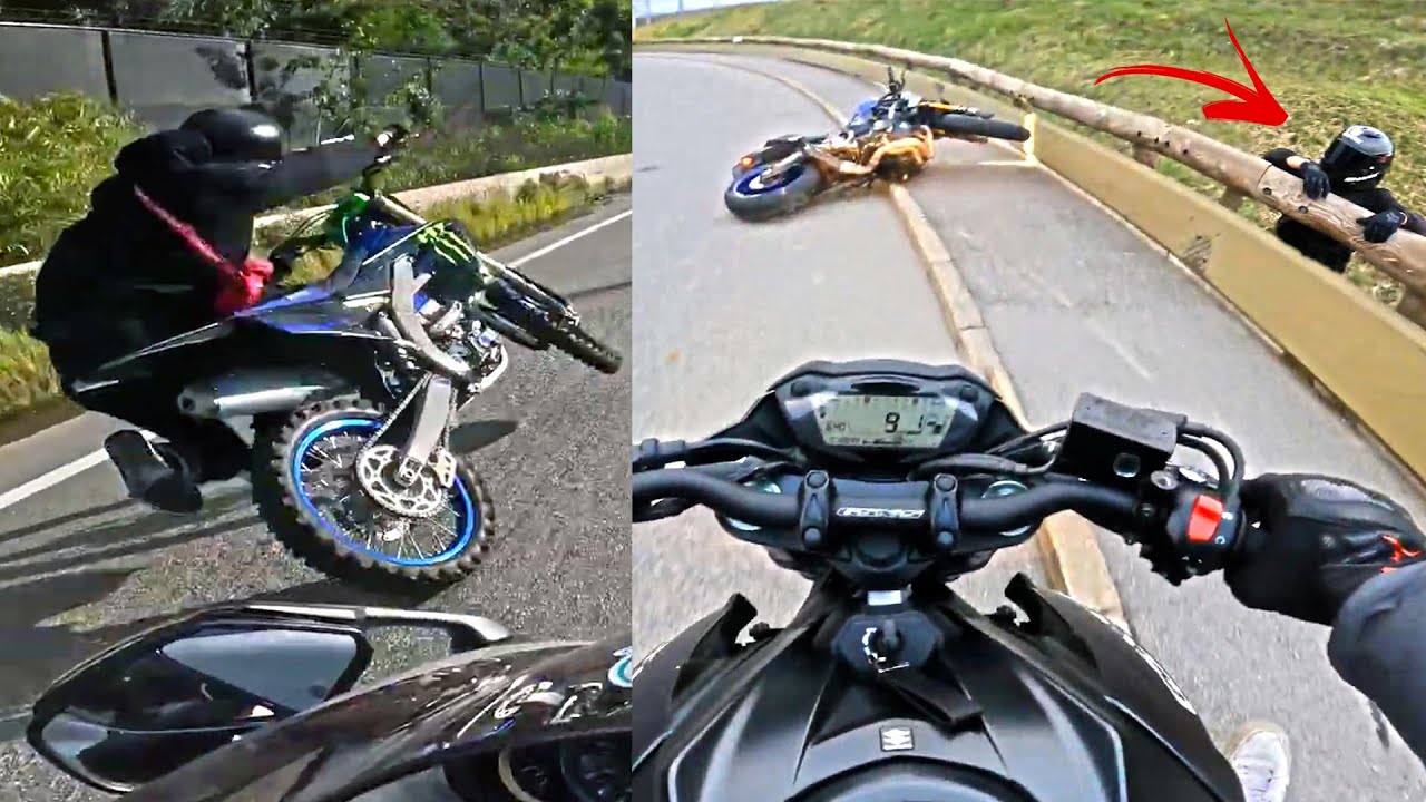 RIDERS FALL OFF THEIR BIKES WHILE RIDING - Crazy Motorcycle Moments ...