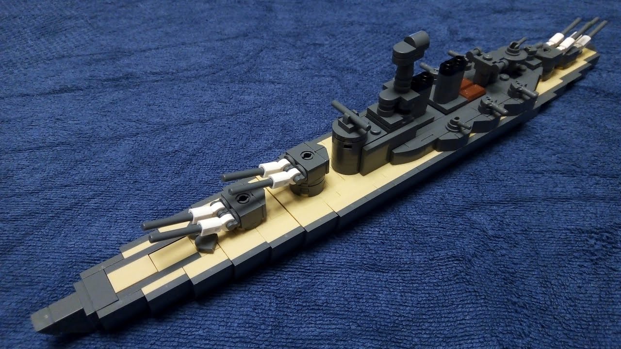 Lego HMS Hood Moc WW2 Battleship Speedbuild (World War Two Navy Ship ...