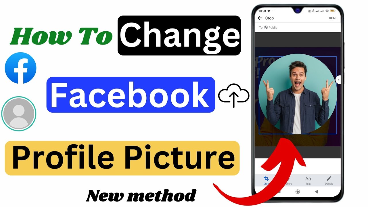 how to upload profile picture on facebook | how to change facebook ...