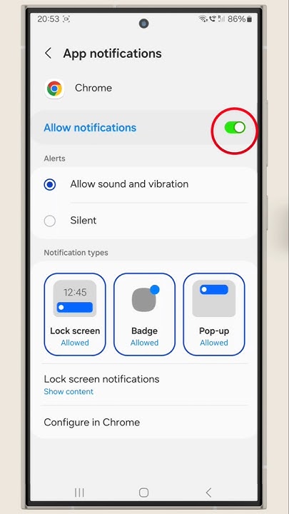 How to Turn off Chrome notifications Android - YouTube