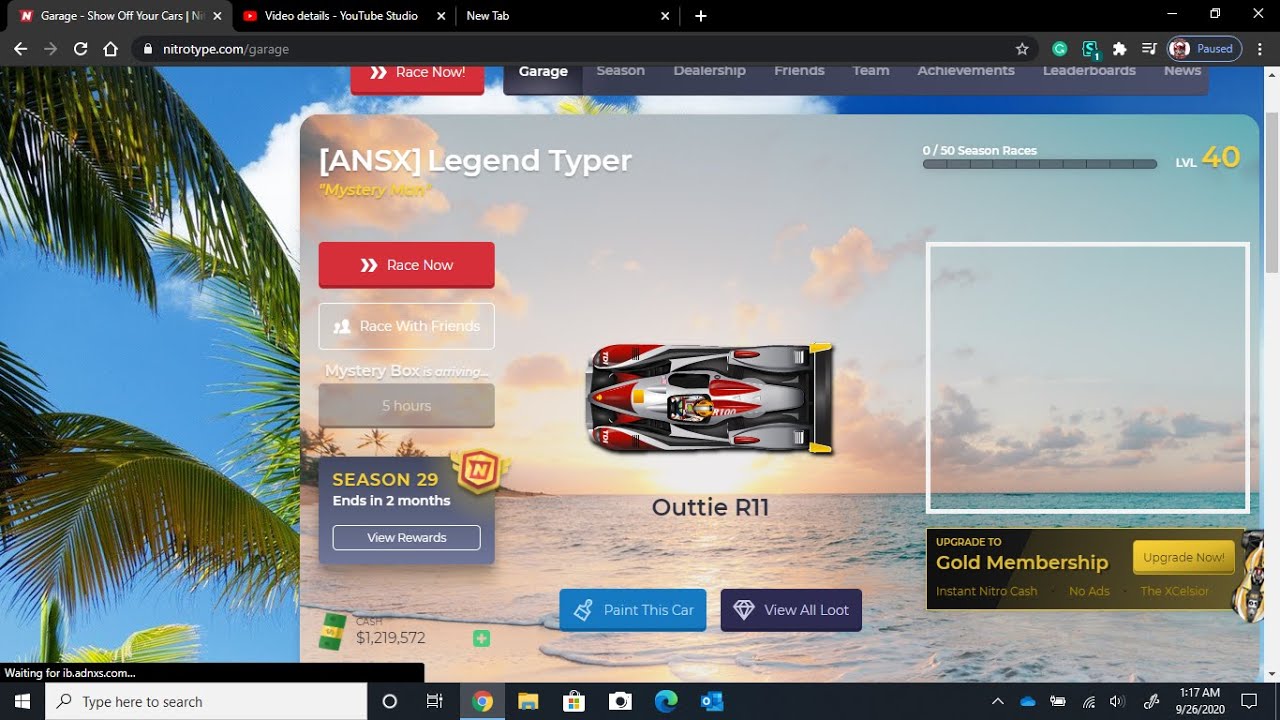 How to change your Nitro Type background! - YouTube