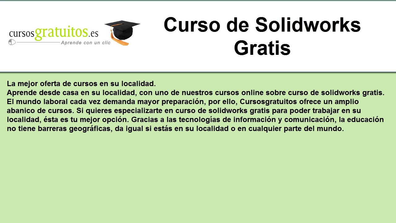 Curso solidworks online gratis - YouTube