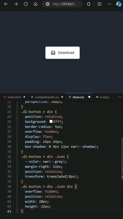 Day 015 😍awesome Css Download Button Animation Css Coding Programming Webdevelopment Html