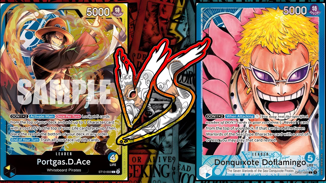 Blue/Yellow Ace VS Doflamingo | One Piece TCG | OP07 Tournament ...