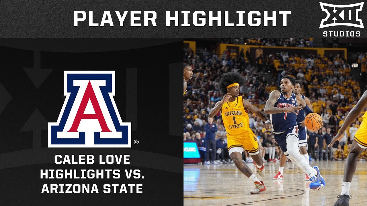 Caleb Love's 27 Points Performance vs. Arizona State - YouTube