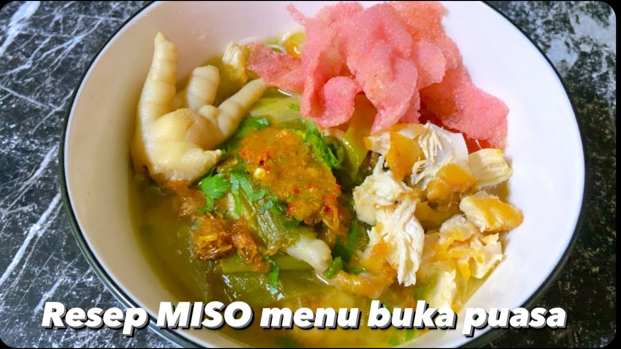 RESEP MISO AYAM SIMPLE DAN ENAK - YouTube