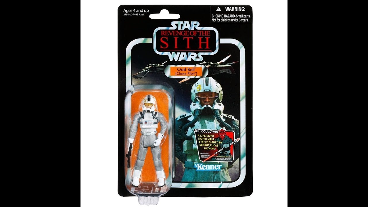 Star Wars Hasbro Vintage Collection Odd Ball (Clone Pilot) HD Action ...