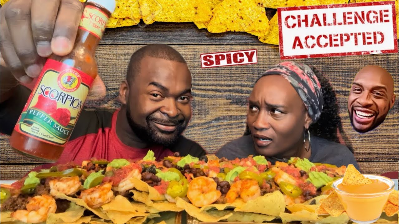 SIZZLING SPICY NACHO CHALLENGE BY @LLIPS | EATING SHOW - YouTube