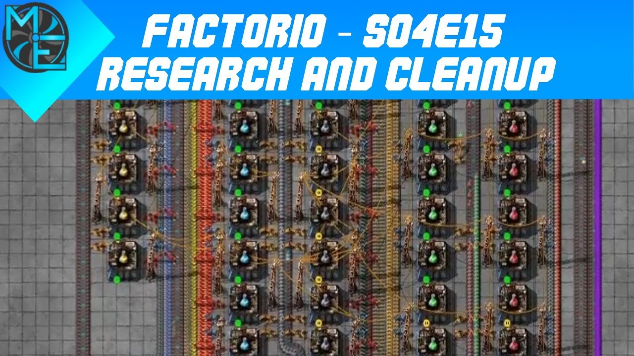 Factorio - S04E15 - Research and Cleanup - YouTube