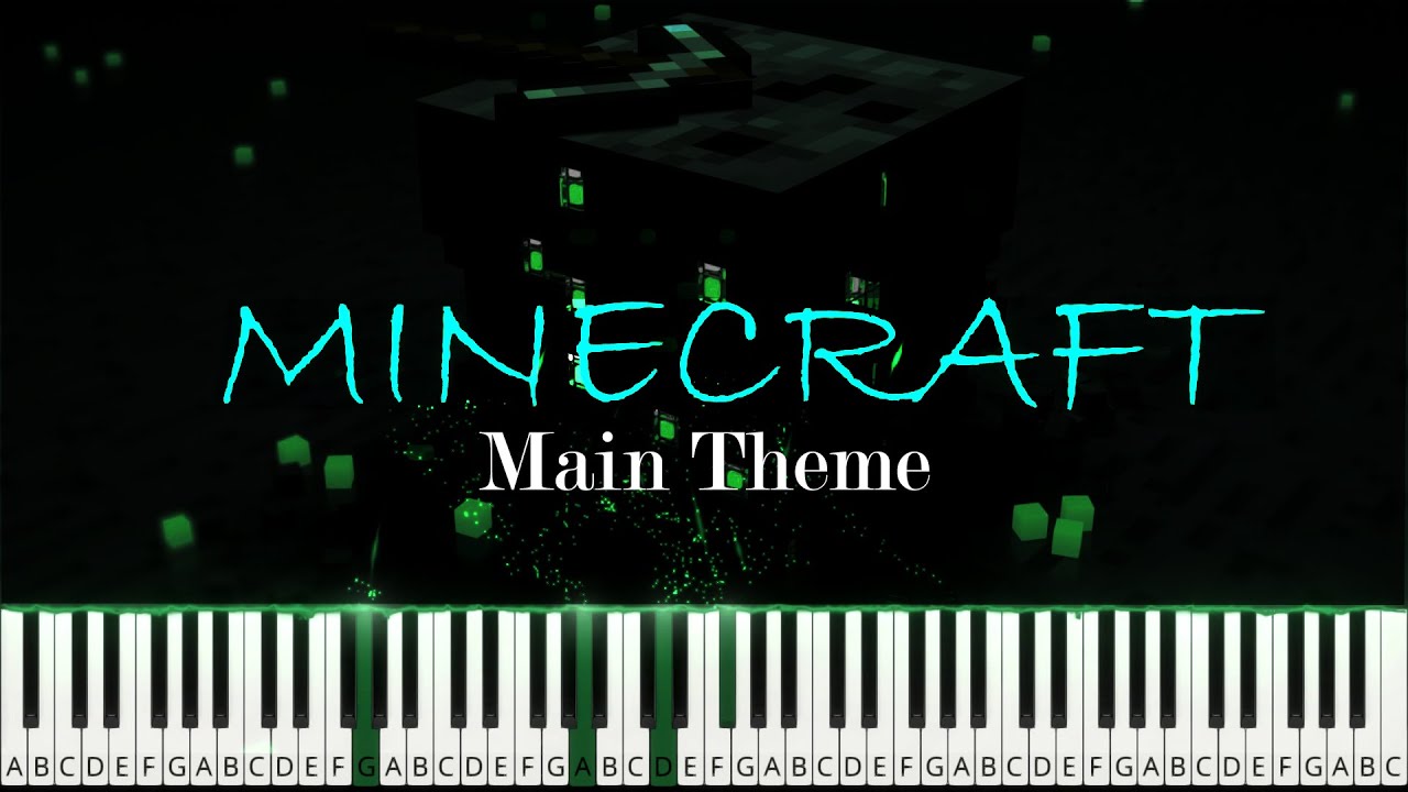 Minecraft - Main theme| Piano | Tutorial | Synthesia | Visualization ...