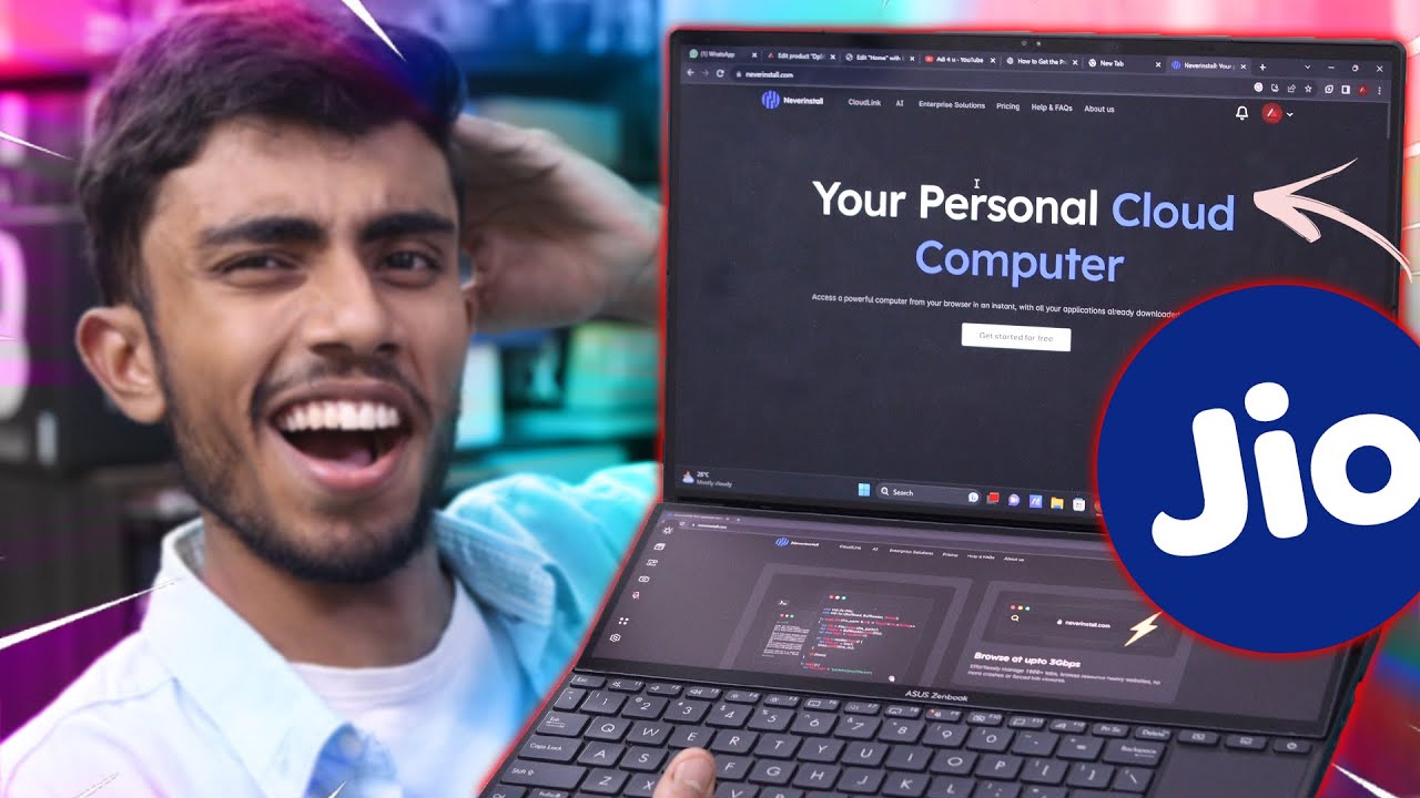 JIO CLOUD PC Coming Almost For FREE!⚡️Windows 365 Killer FREE PC BY JIO ...