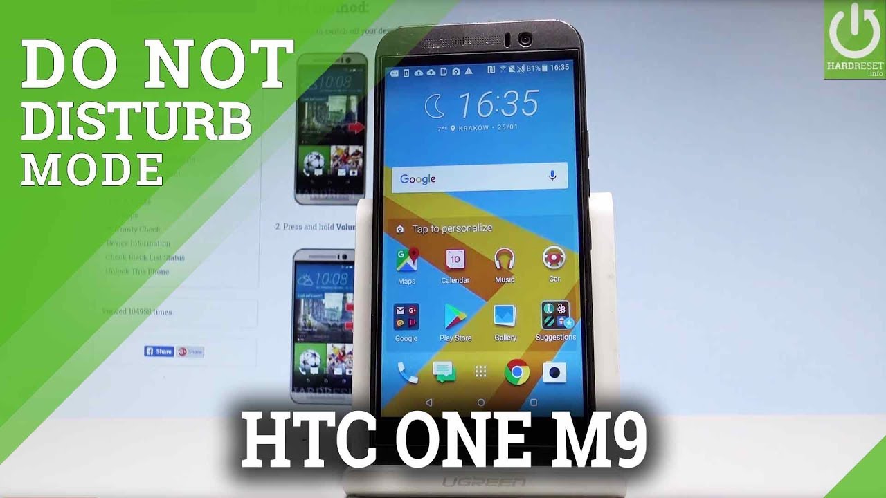 HTC One M9 DO NOT DISTURB / DND Settings - YouTube