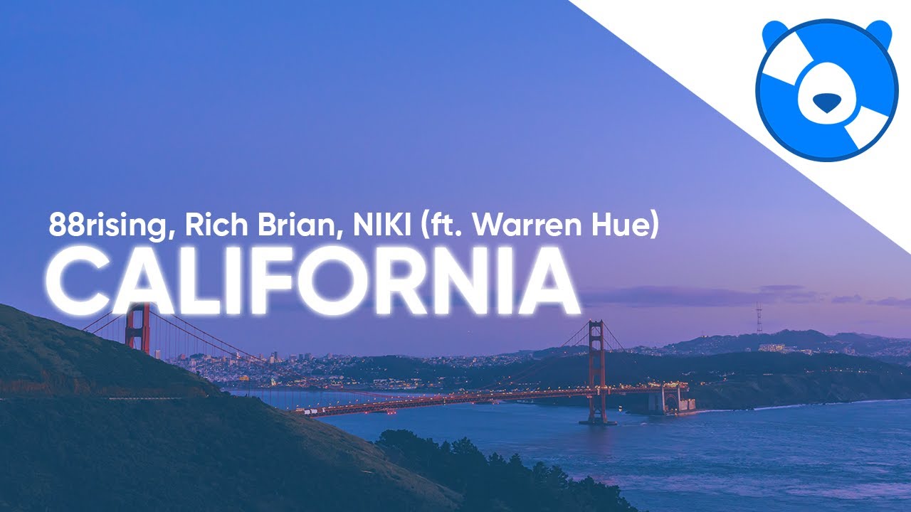 Rich Brian, NIKI, & Warren Hue - California (Clean - Lyrics) - YouTube