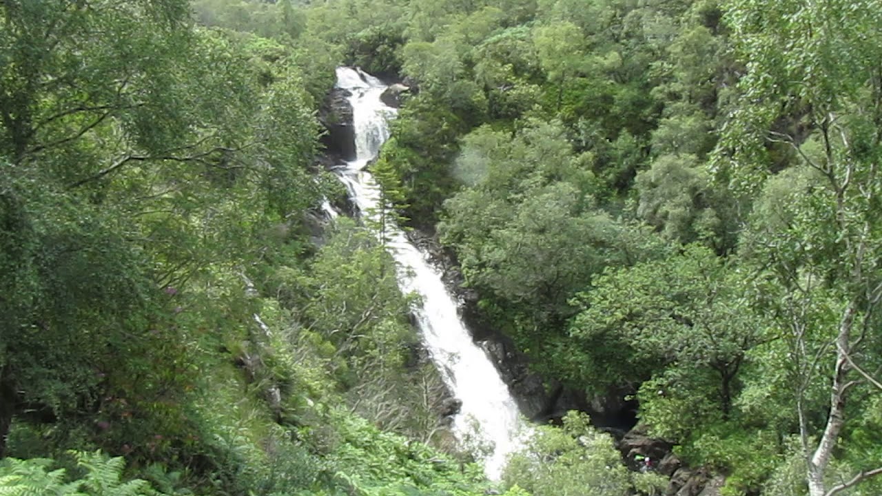 Inchree Falls, Onich near Fort William - YouTube