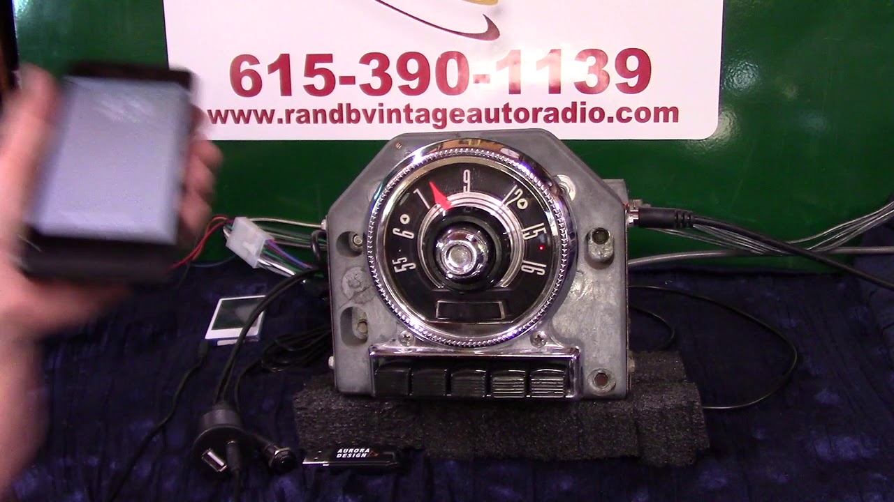 1955 Ford Fairlane original AM radio - YouTube