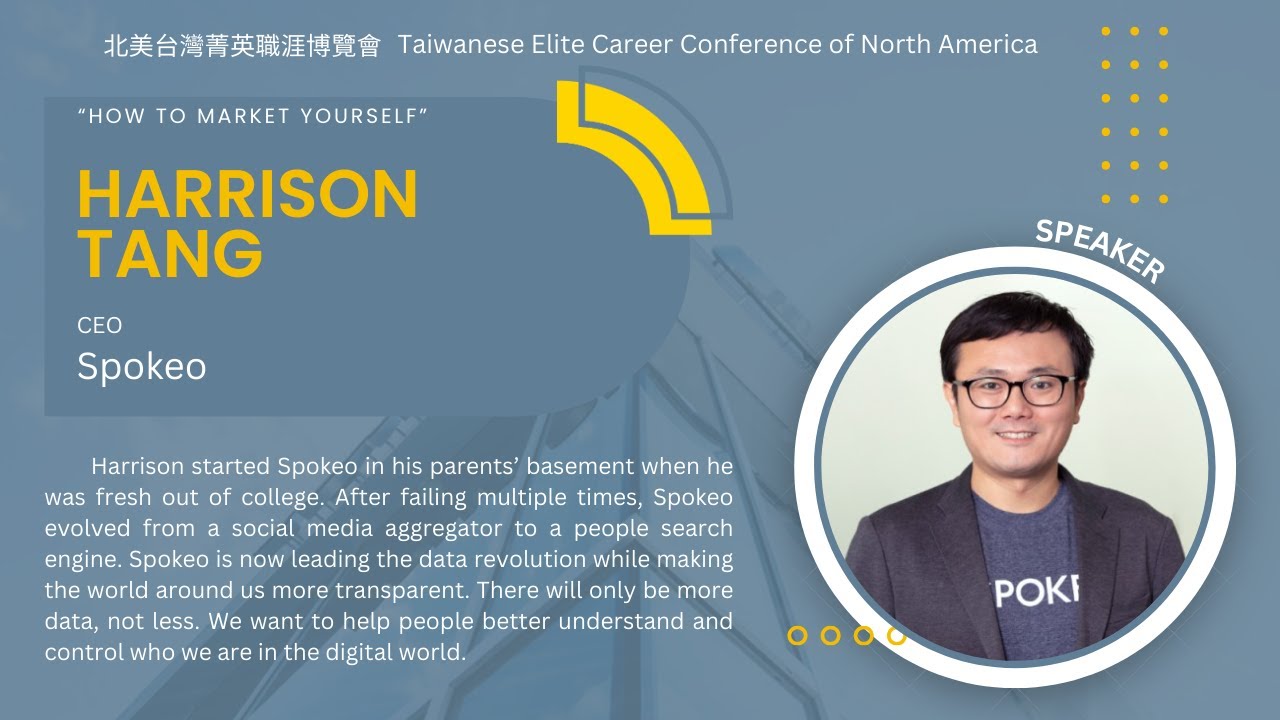 2023 CTUSA TECCNA - “How to Market Yourself” - Harrison Tang - CEO ...