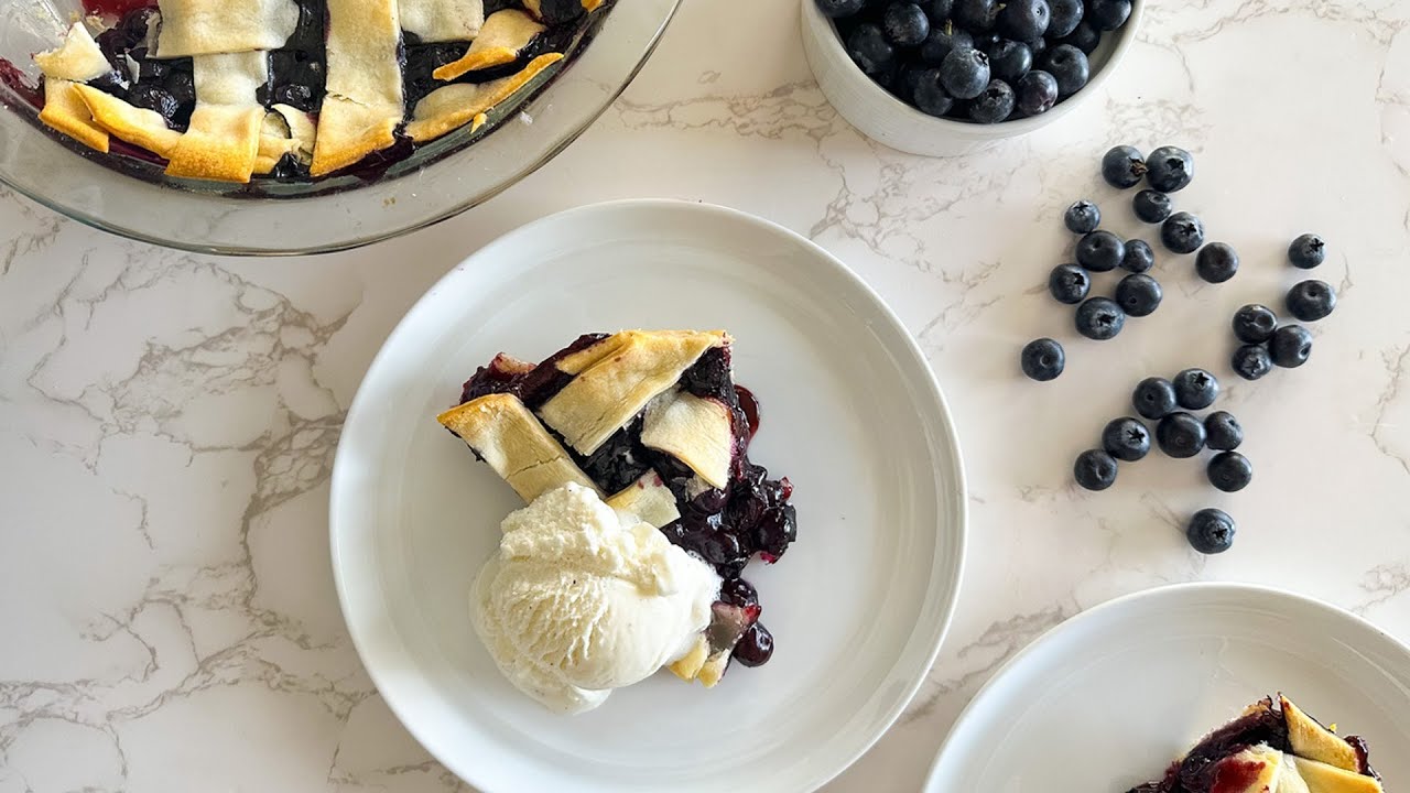Classic Lattice-Top Blueberry Pie Recipe - YouTube