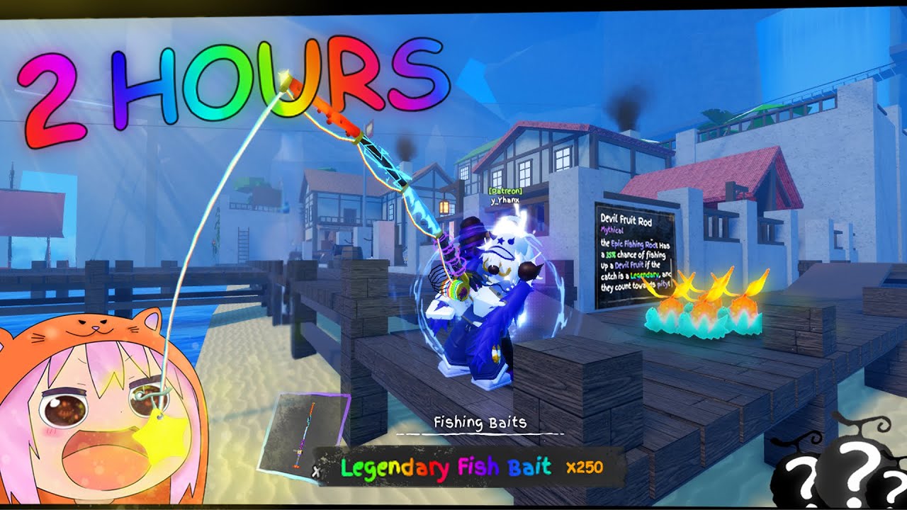[GPO] I Used 250 Legendary Fish Baits with NEW FRUIT ROD! (INSANE LUCK ...