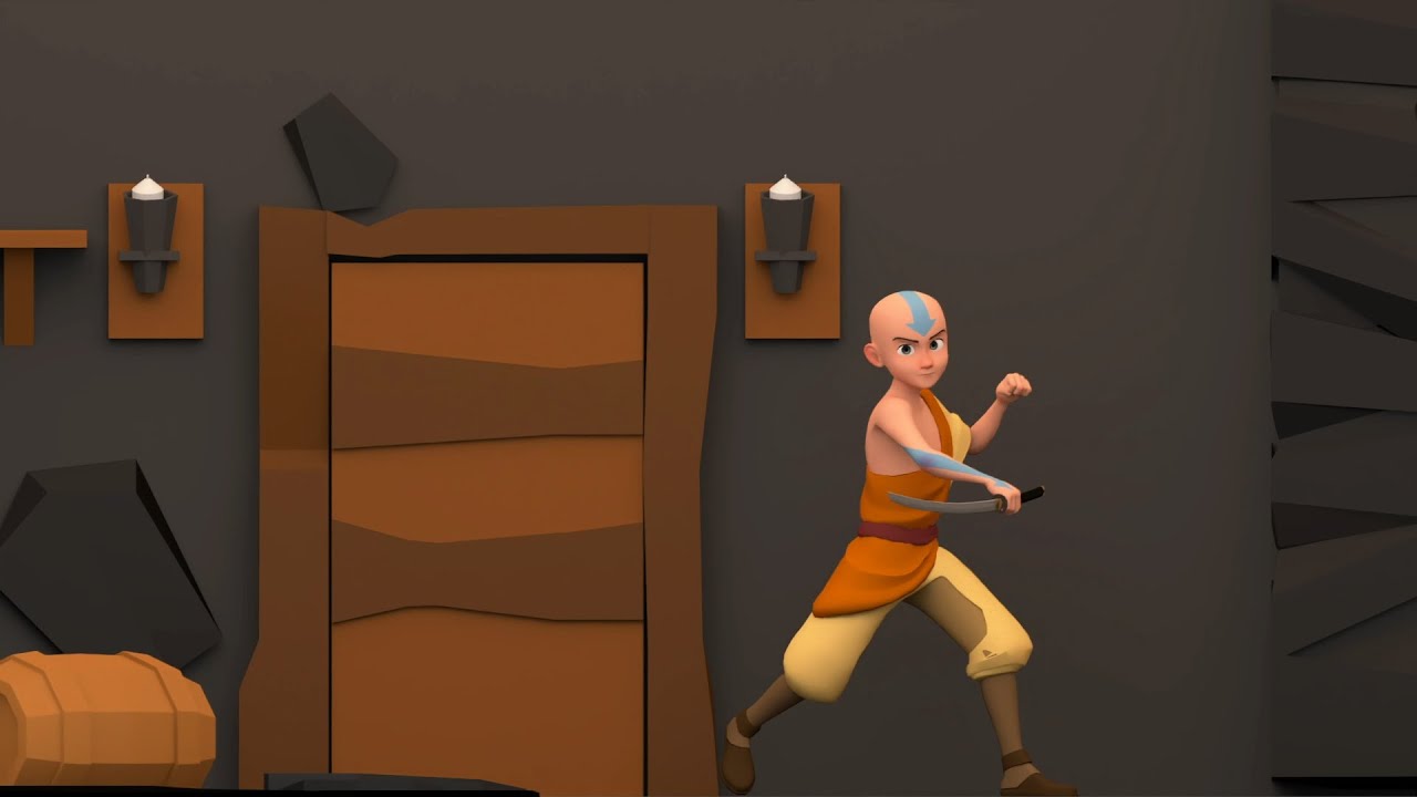 Aang rig feat katana 3D animation showreel - YouTube