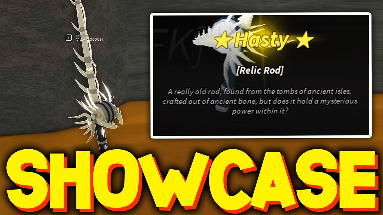 RELIC ROD SHOWCASE & PASSIVE in FISCH! ROBLOX - YouTube