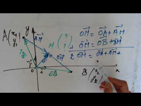 Géométrie vectorielle et analytique plane - Formule du milieu M d'un ...