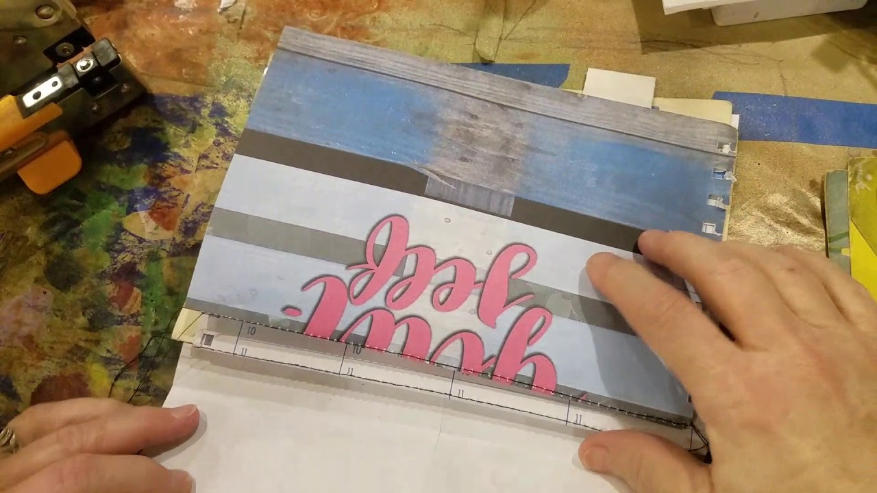Junkmail journal assembly - YouTube