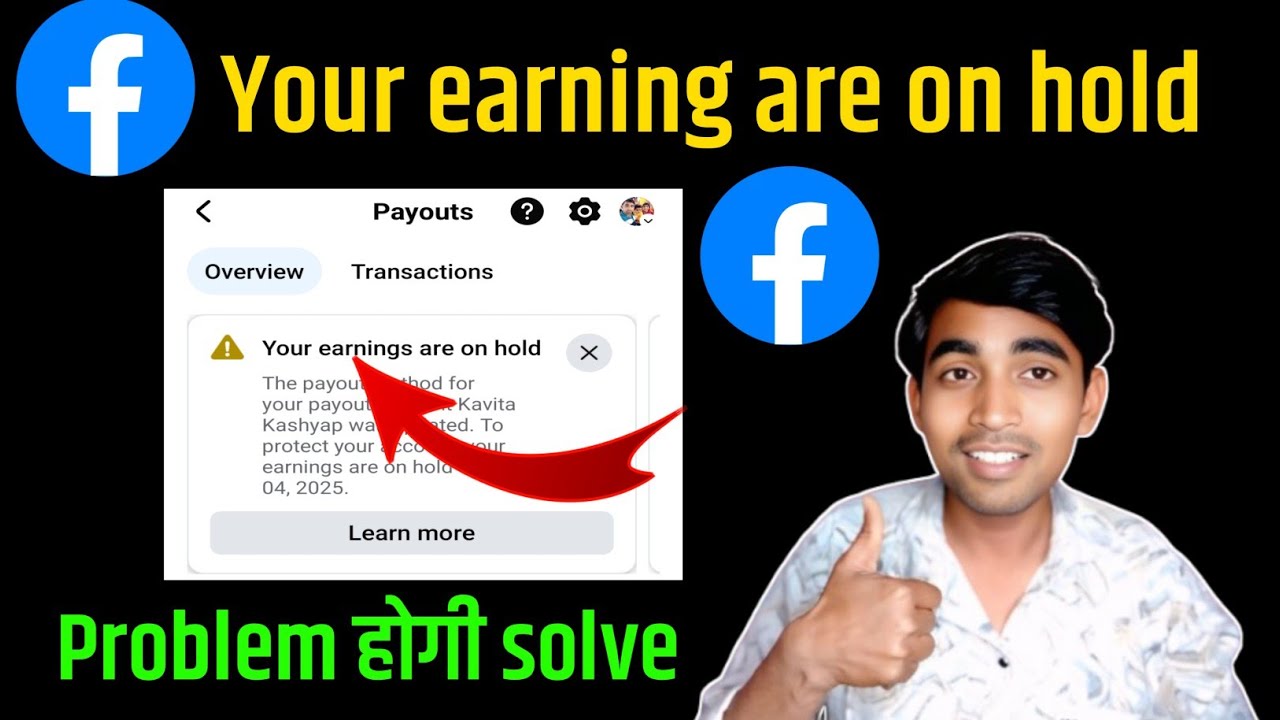 Your earnings are on hold facebook | how to fix your earnings on hold ...